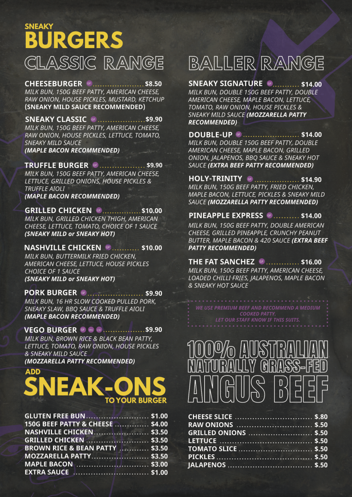 UPDATED SNEAKY MENU (1) | UNKNOWN GROUP